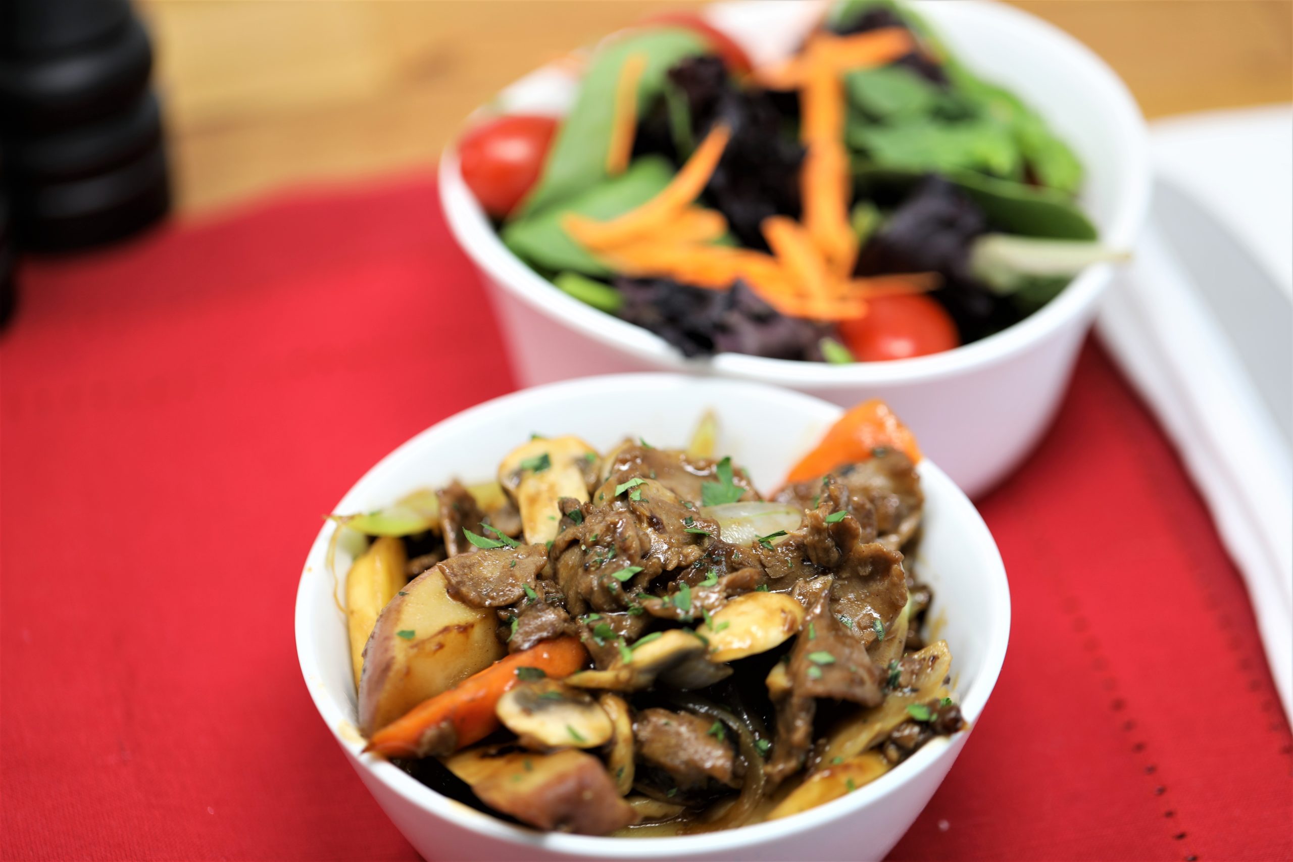 Shaved Steak and Root Vegetable Stew - Maple Leaf Healthcare & Hospitality